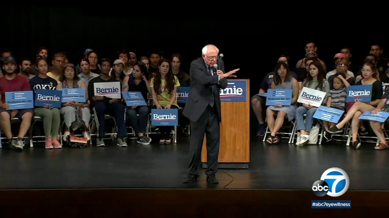 Bernie Sanders rallies supporters in Santa Monica - ABC7 Los Angeles