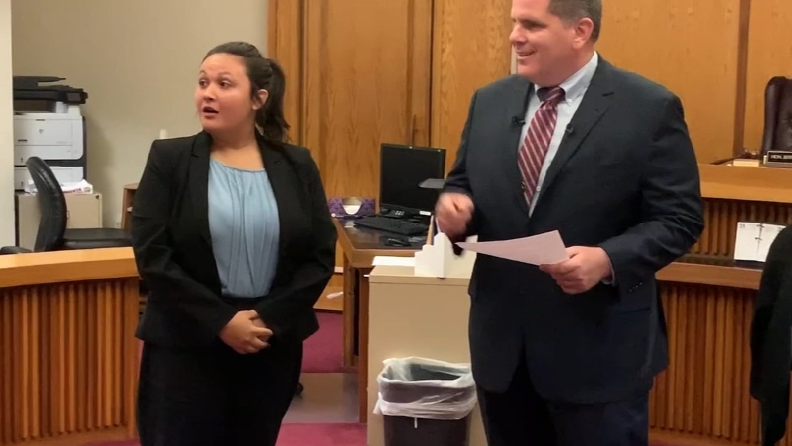 New Montgomery County deputy sheriff surprised during swearing-in ...