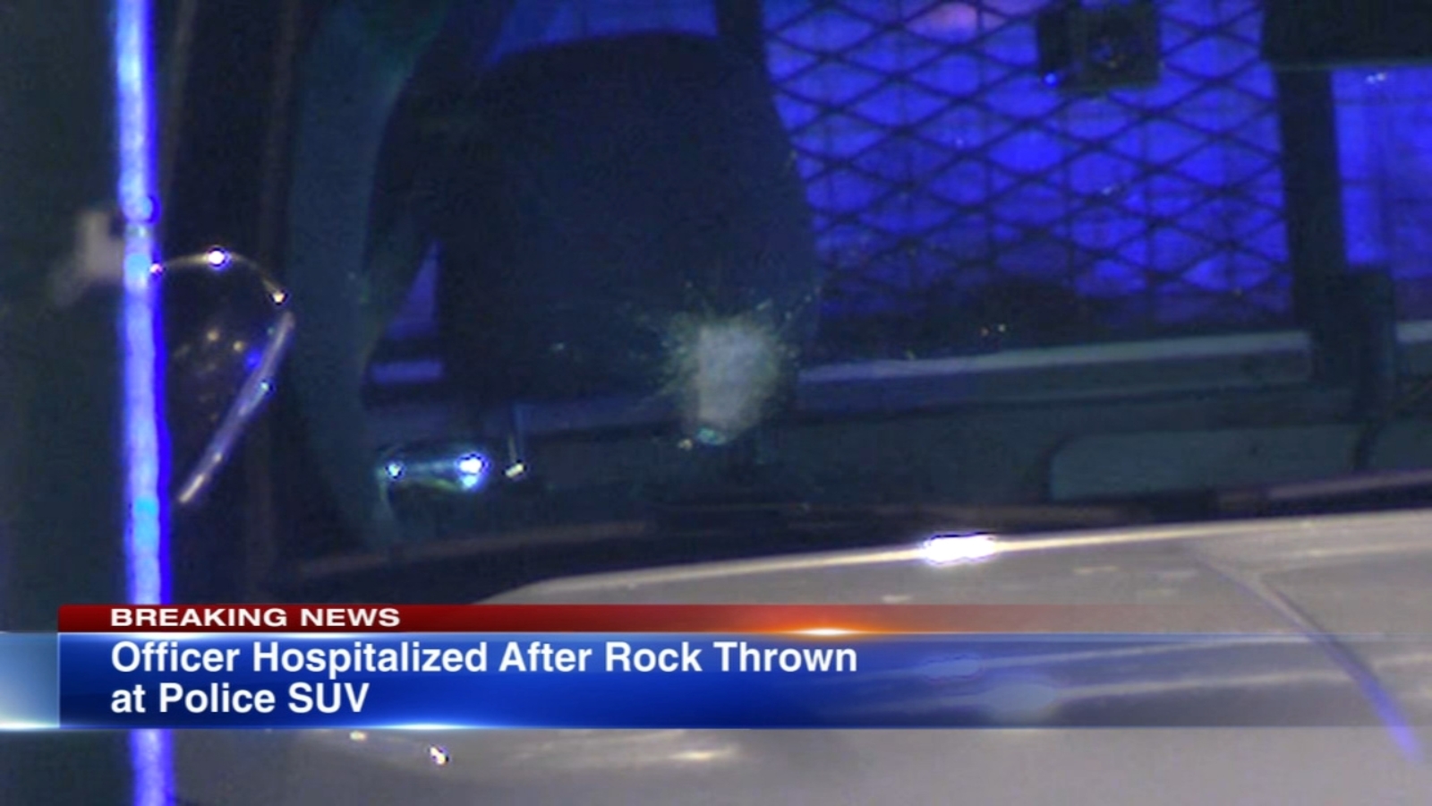 Rock thrown at police car on Southwest Side, shattering windshield ...