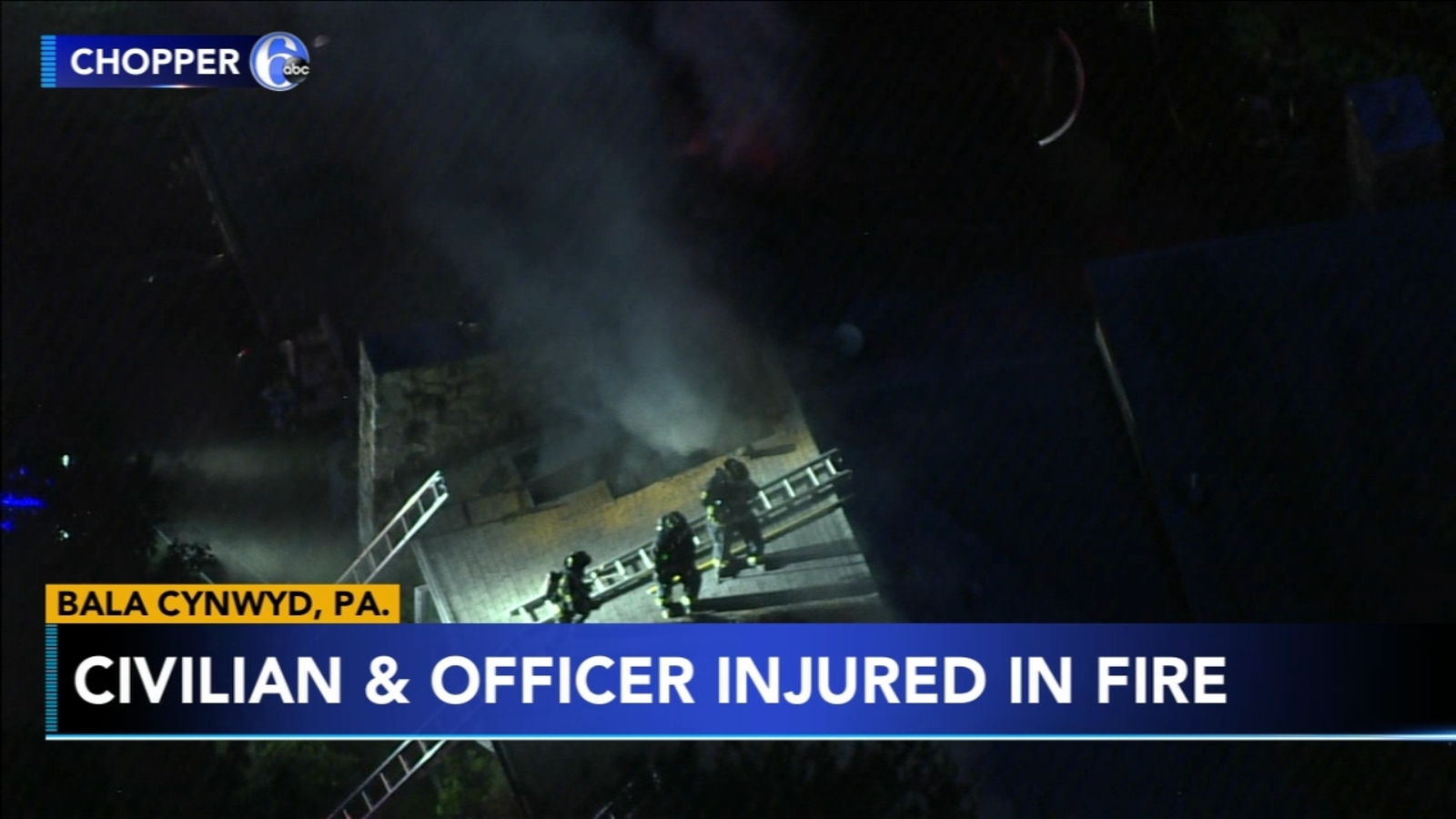 Police officer and civilian injured in house fire in Lower Merion Twp ...