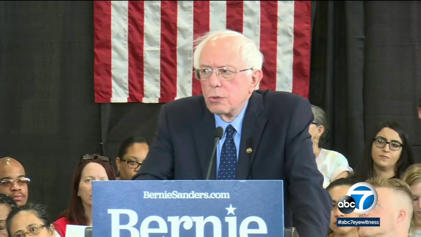 Long Beach police arrest man for online threat against Bernie Sanders ...