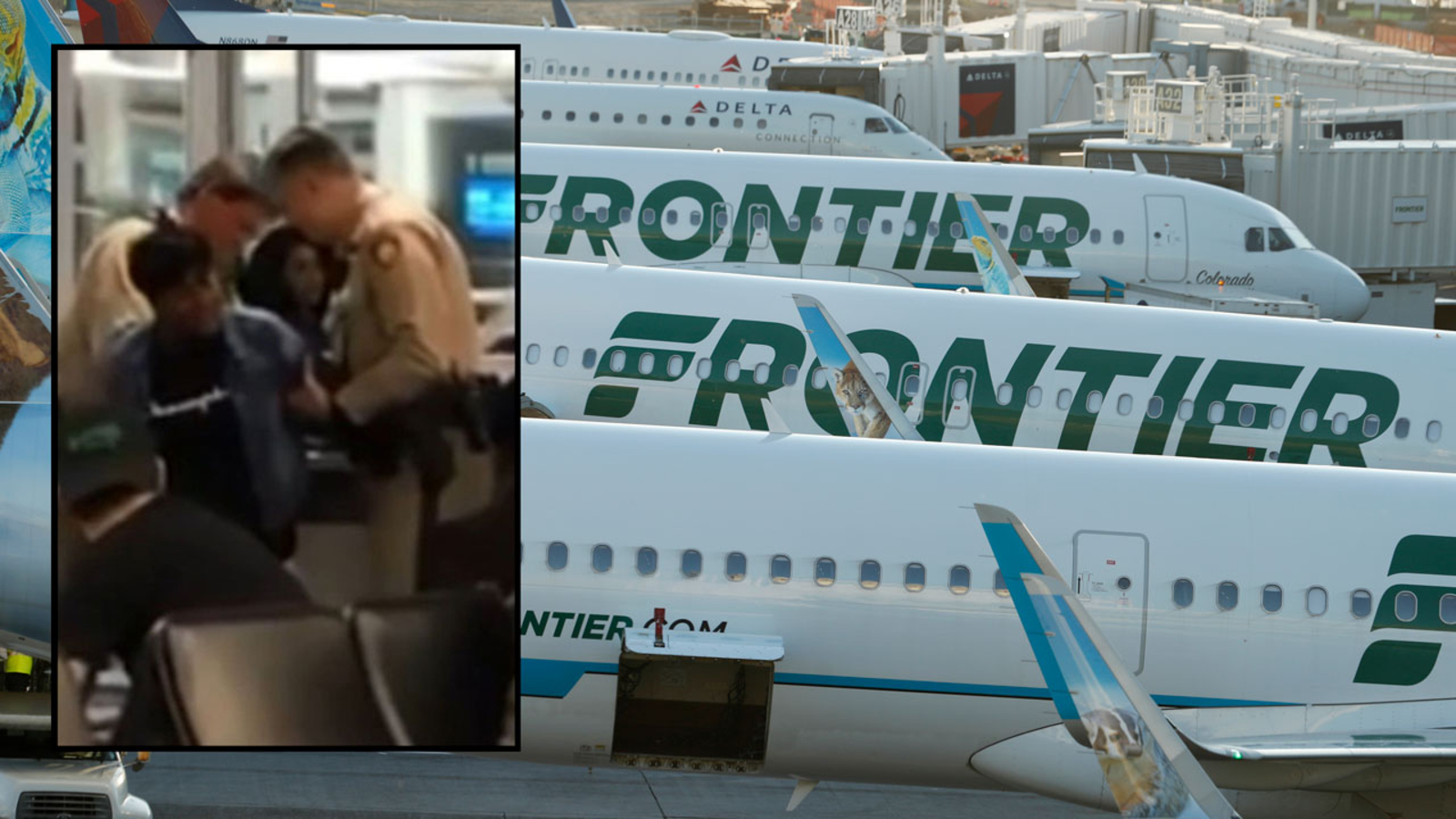 Woman kicked off Frontier flight after vomit complaint sues for $55M ...