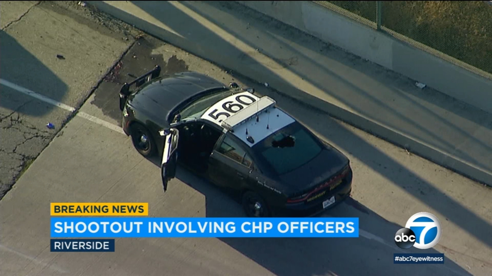 CHP officers, suspect wounded in Riverside gun battle - ABC7 Los Angeles