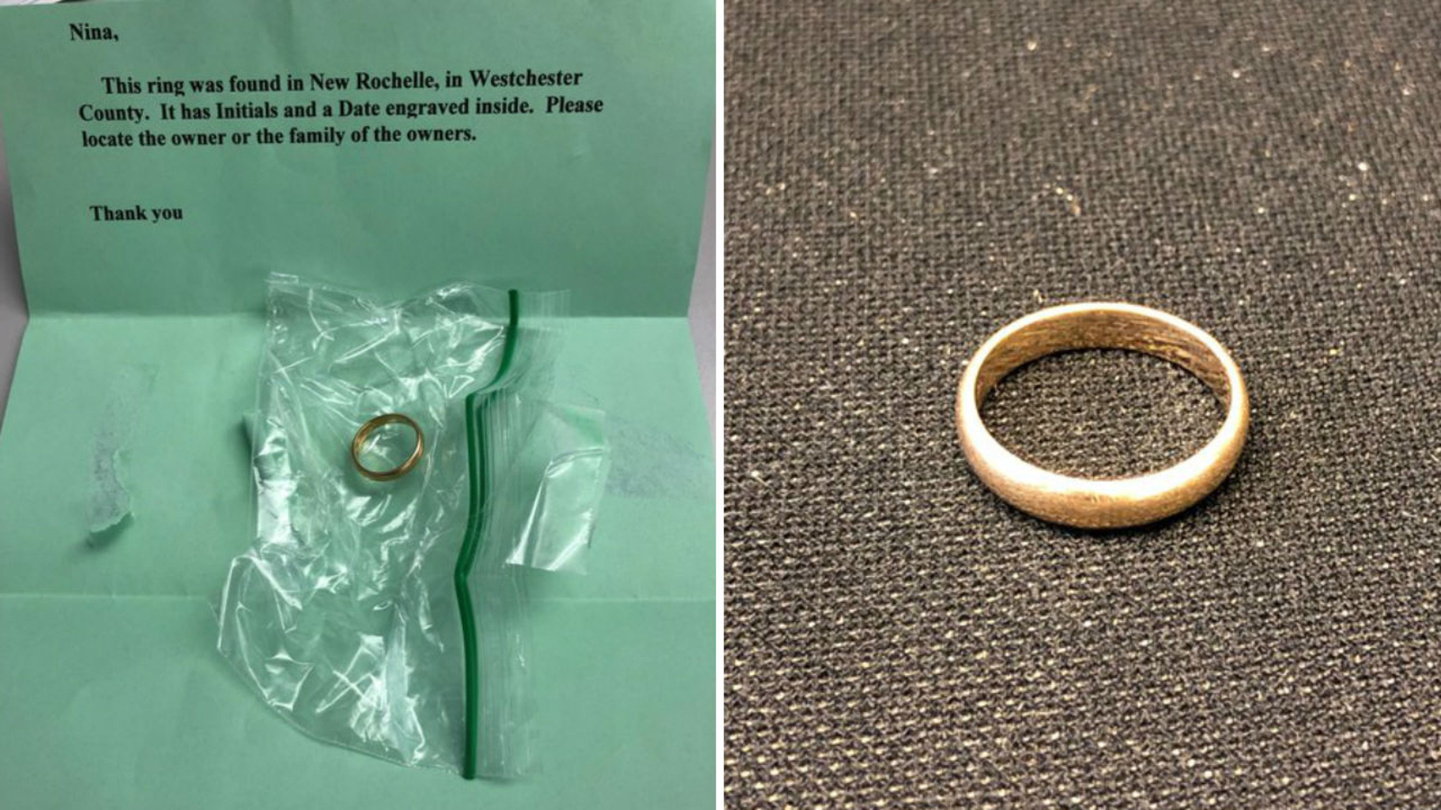 Help find rightful owner of wedding ring found in New Rochelle - ABC7 ...