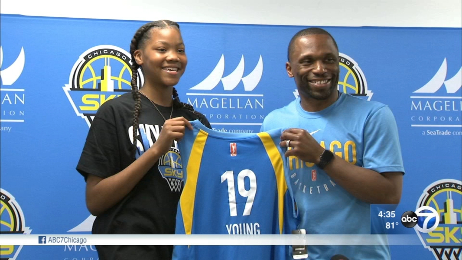Chicago Sky honors teen with diabetes as official team member - ABC7 ...