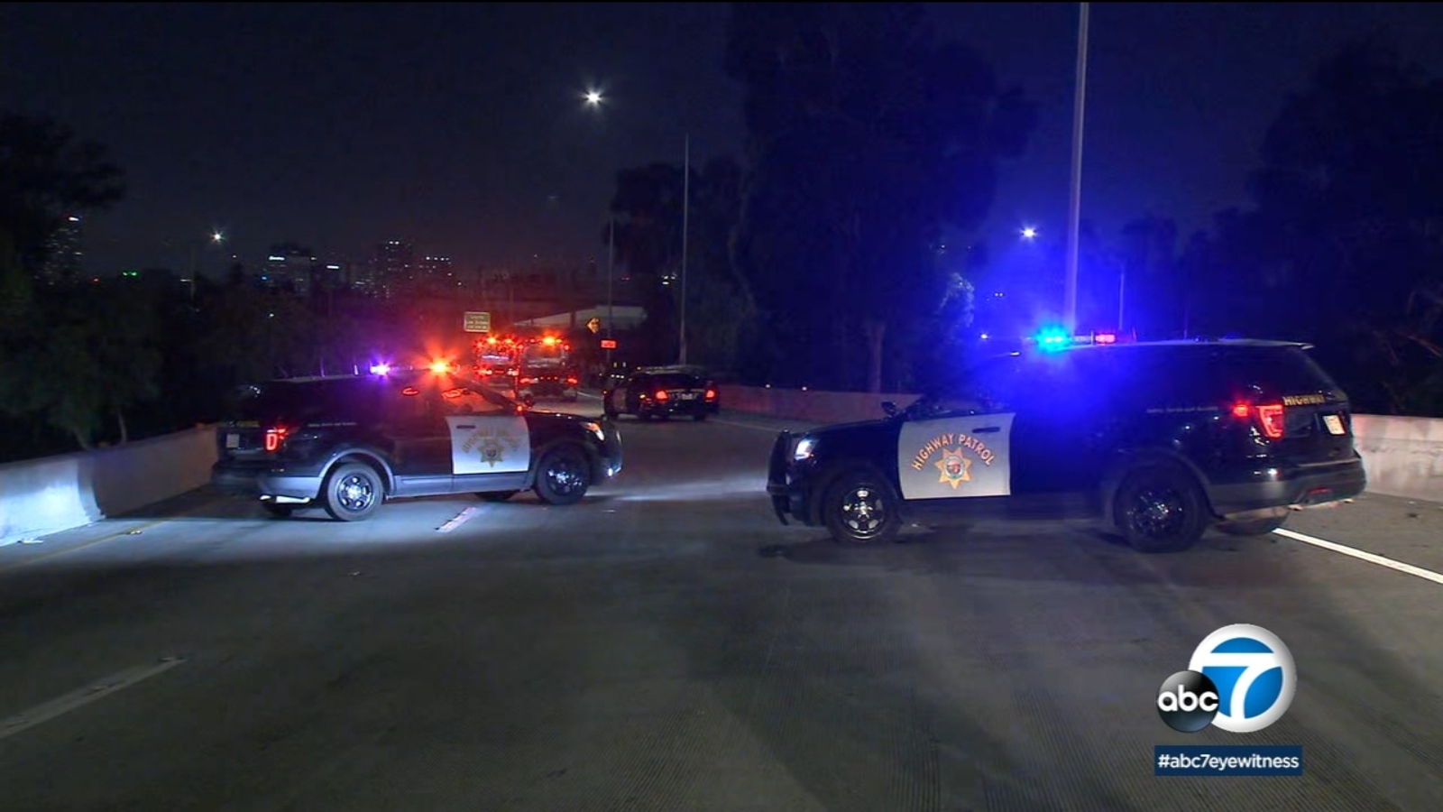 3 in custody following shooting on 10 Freeway in downtown Los Angeles ...