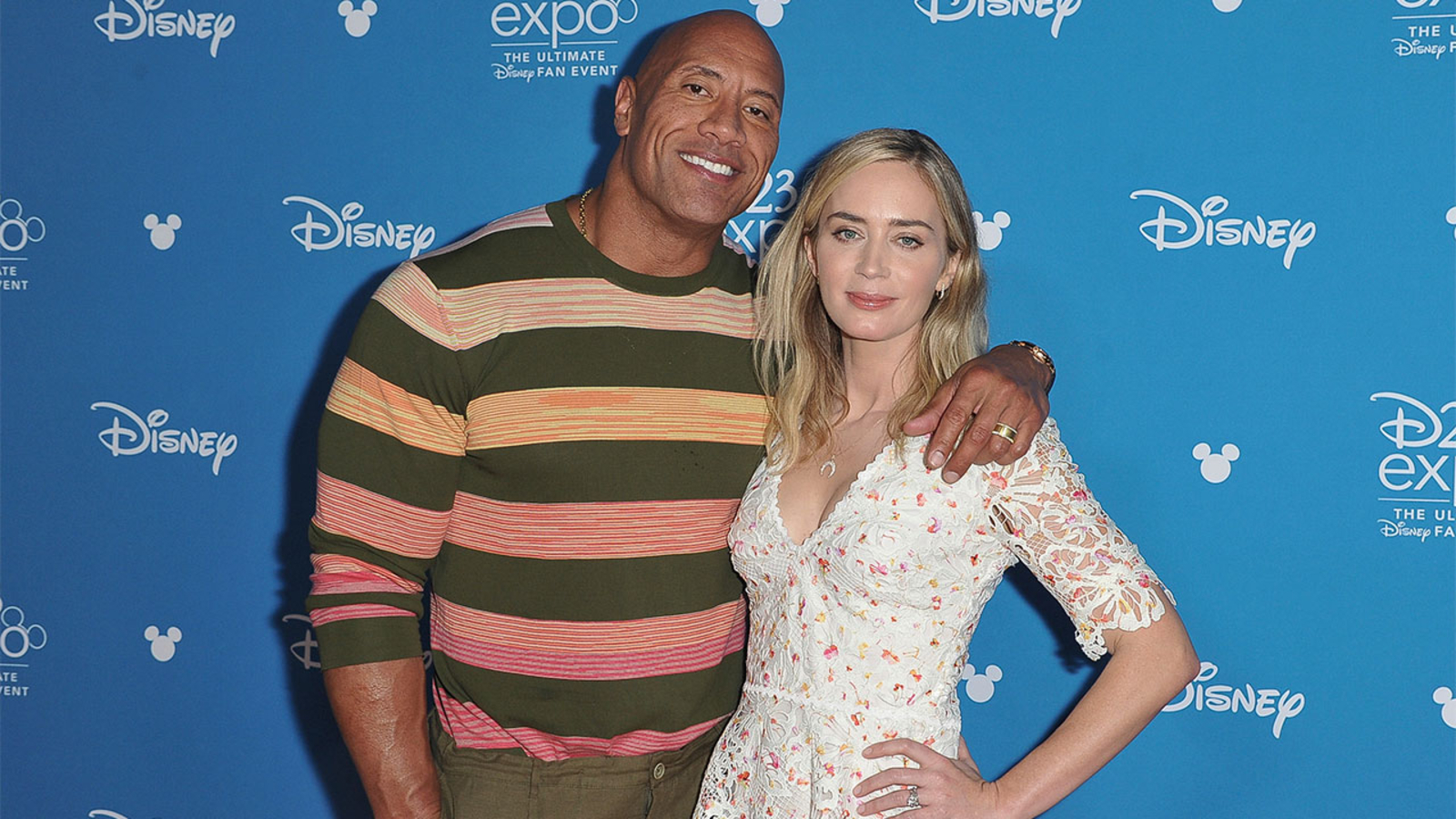 The Rock, Emily Blunt talk new Disney movie 'Jungle Cruise' at D23 Expo ...