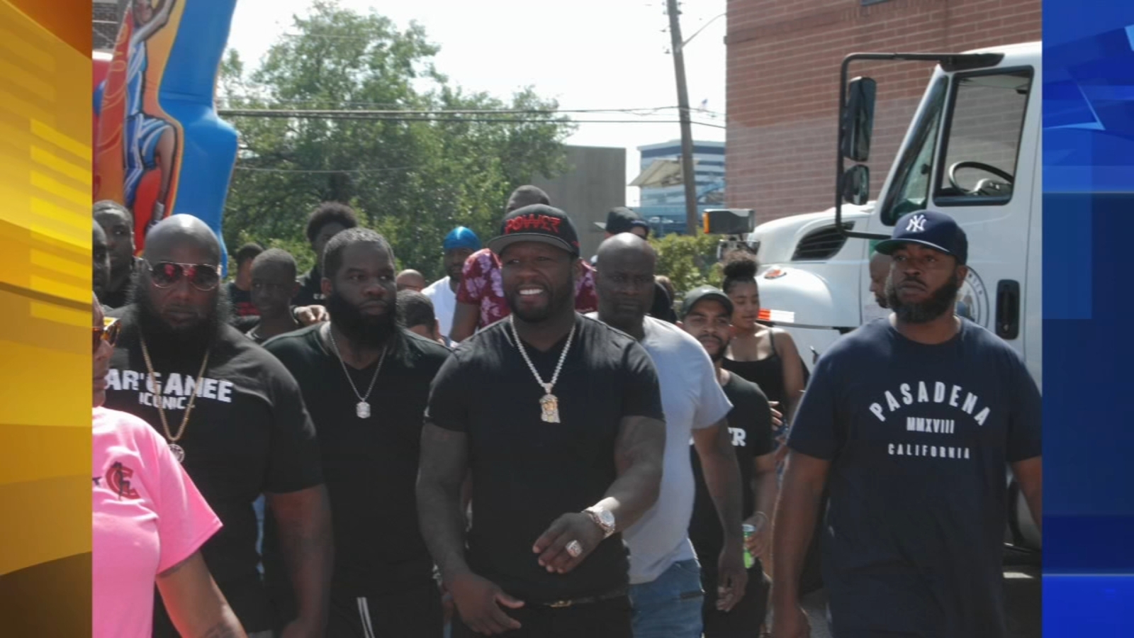 Rapper 50 Cent gives out backpacks to Camden students - 6abc Philadelphia