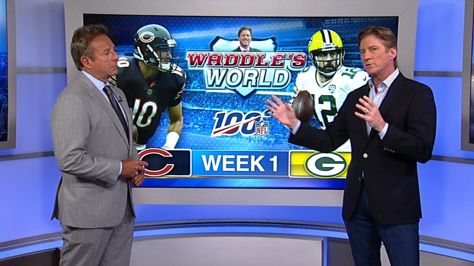 Waddle's World: Chicago Bears vs Green Bay Packers in 1st game of 100th ...