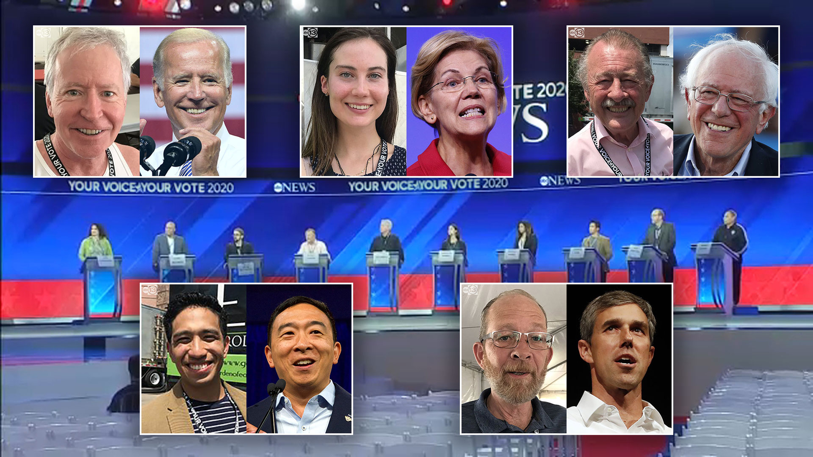 Democratic debate: Meet the Houston actors hired by ABC to stand in for ...