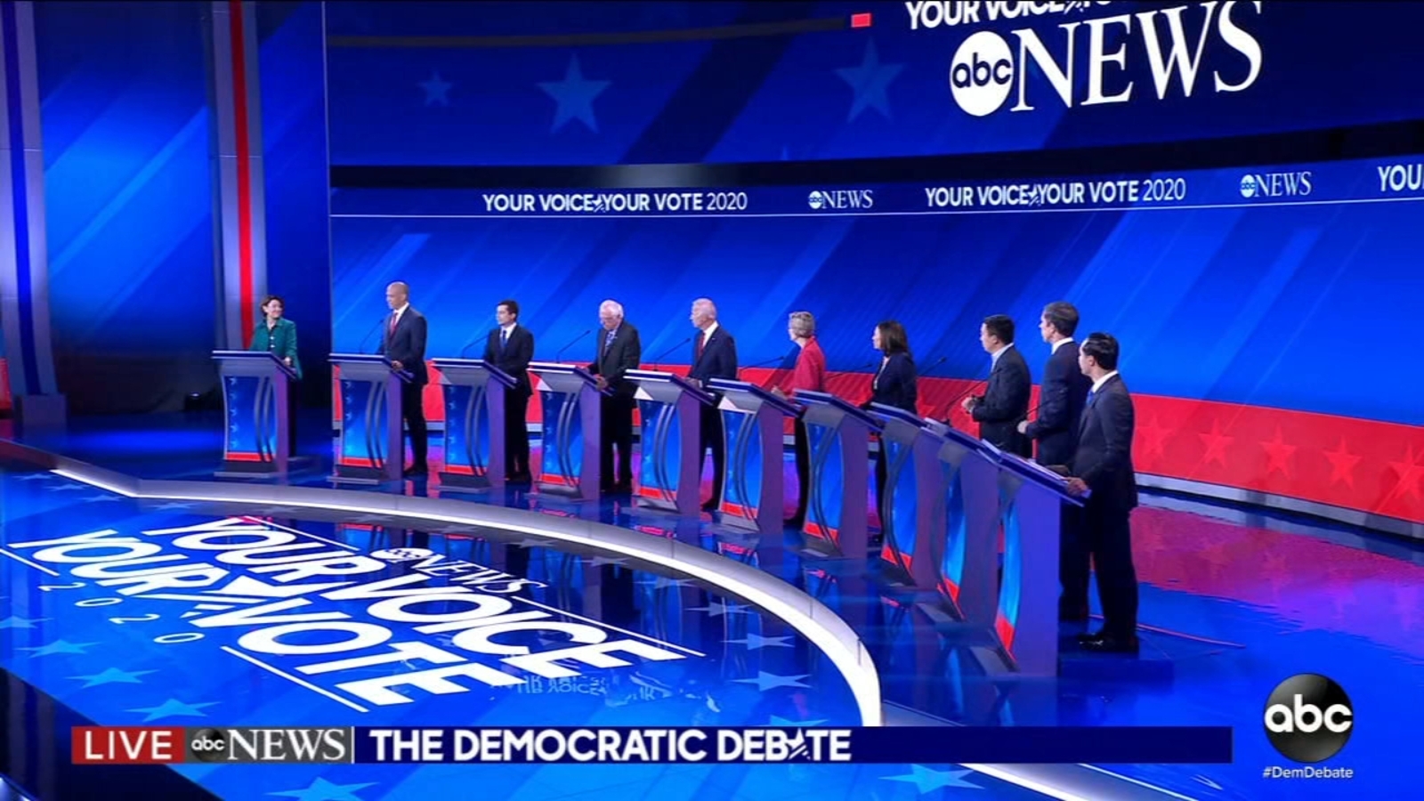 Democratic presidential hopefuls debate from Texas Southern University ...