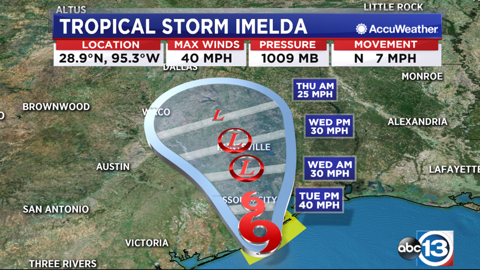HOUSTON WEATHER: Tropical Storm Imelda forms off upper Texas Gulf Coast ...