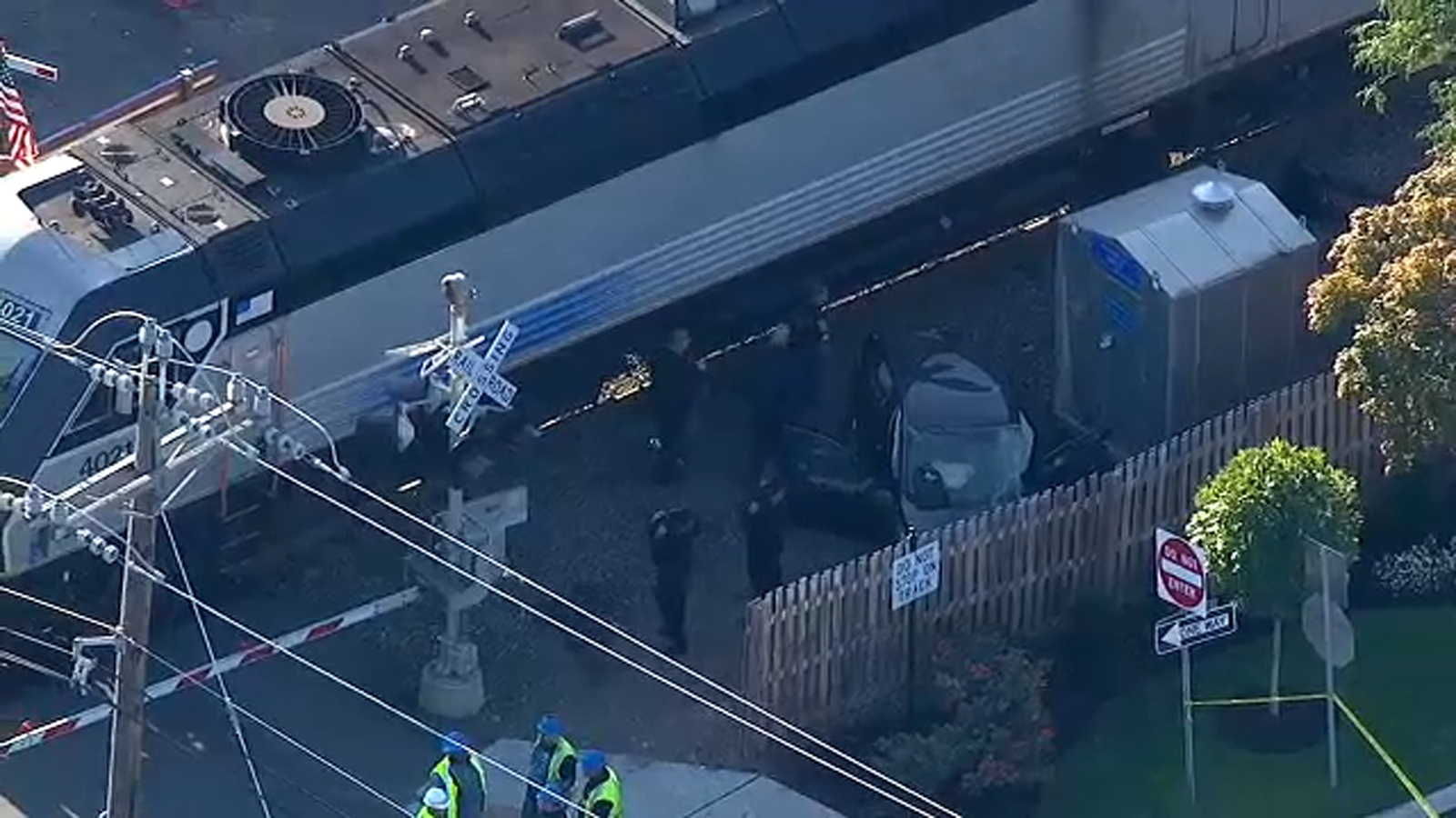 NJ Transit train hits car at crossing in River Edge, causing suspension ...