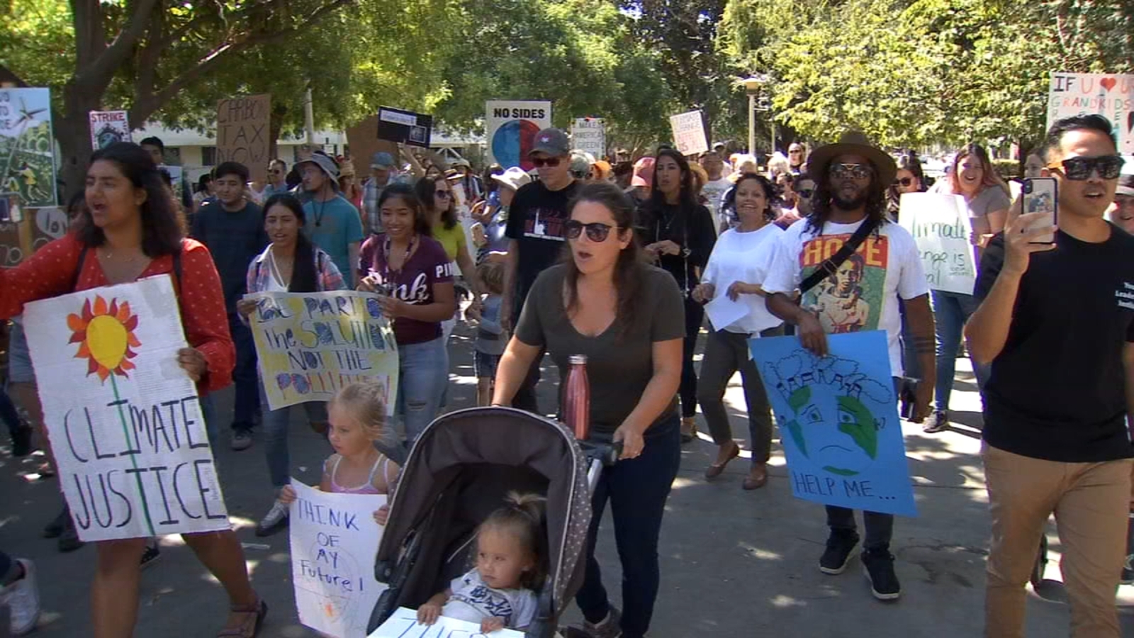 Protesters take part in global climate strike in downtown Fresno ...