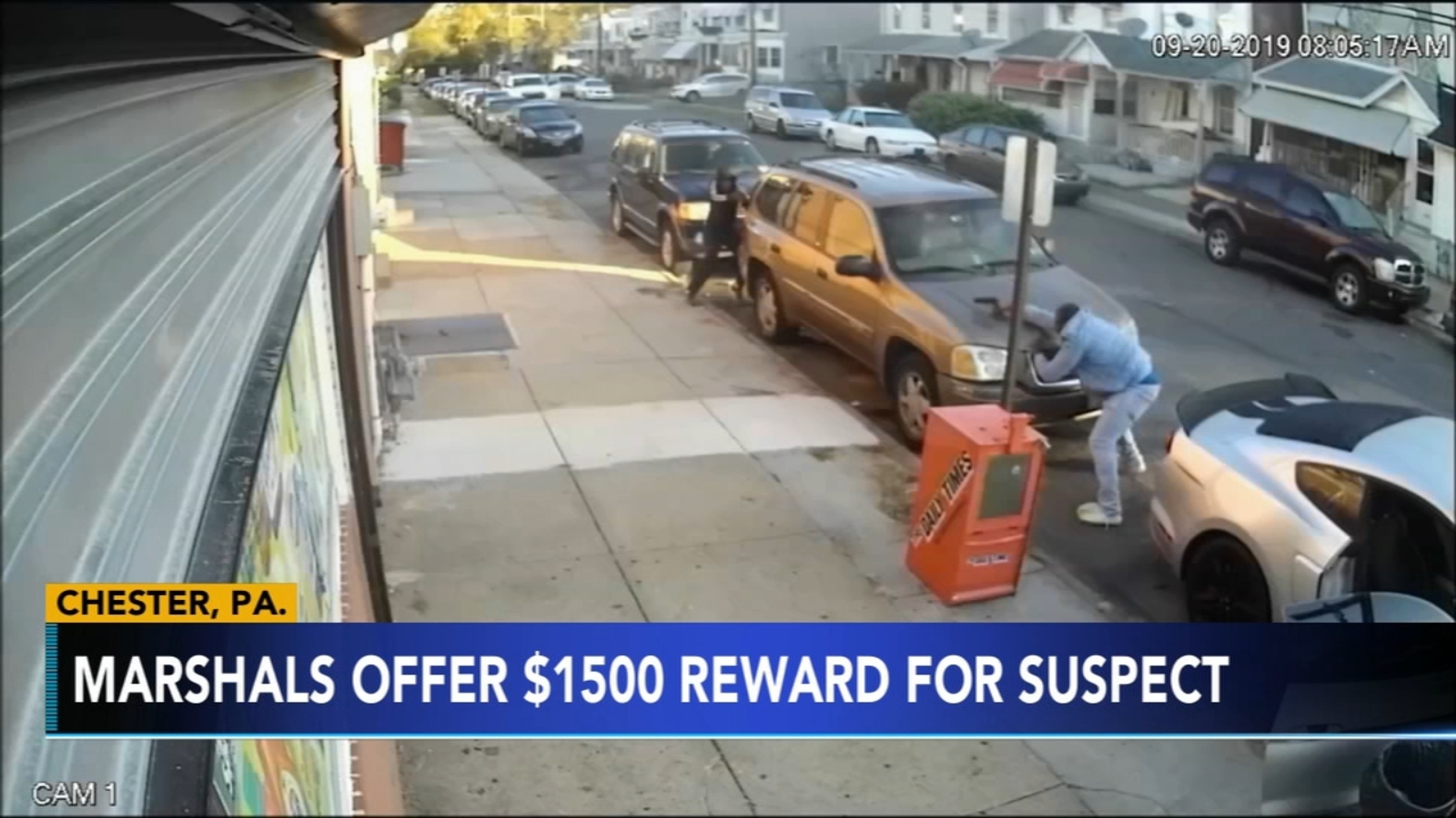 $1,500 offered for suspect involved in Chester, Pennsylvania gun battle ...