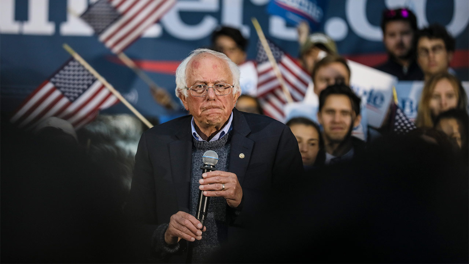 Democratic presidential candidate Senator Bernie Sanders cancels events ...