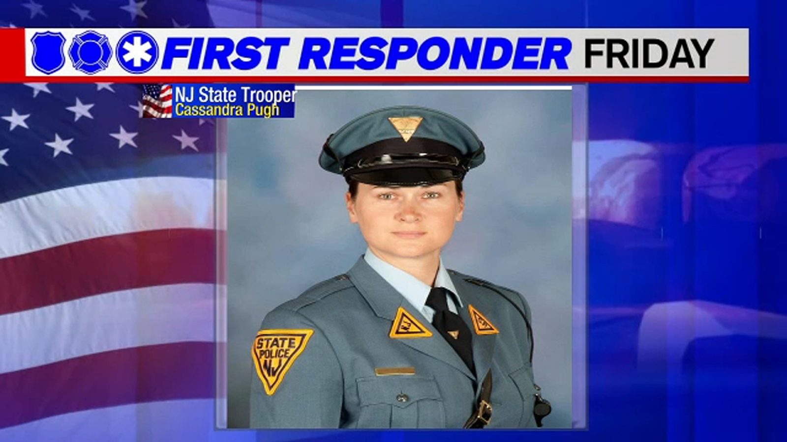 First Responder Friday: NJ State Trooper Cassandra Pugh - ABC7 New York