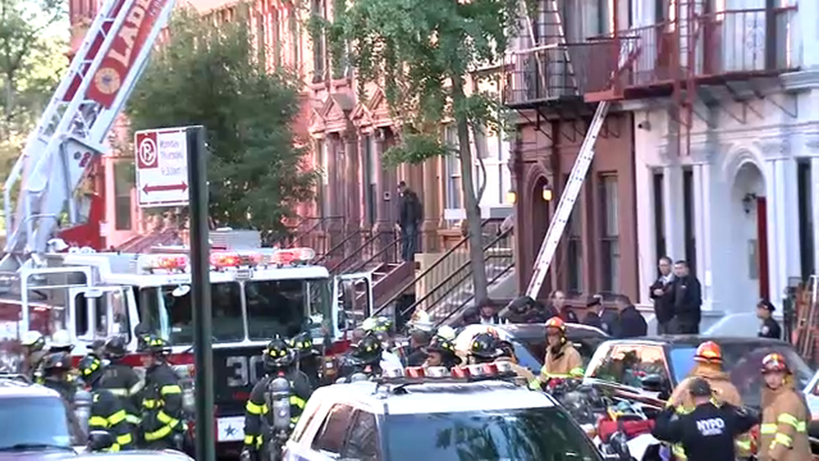 3 dead following shooting and fire at building in Harlem - ABC7 New York