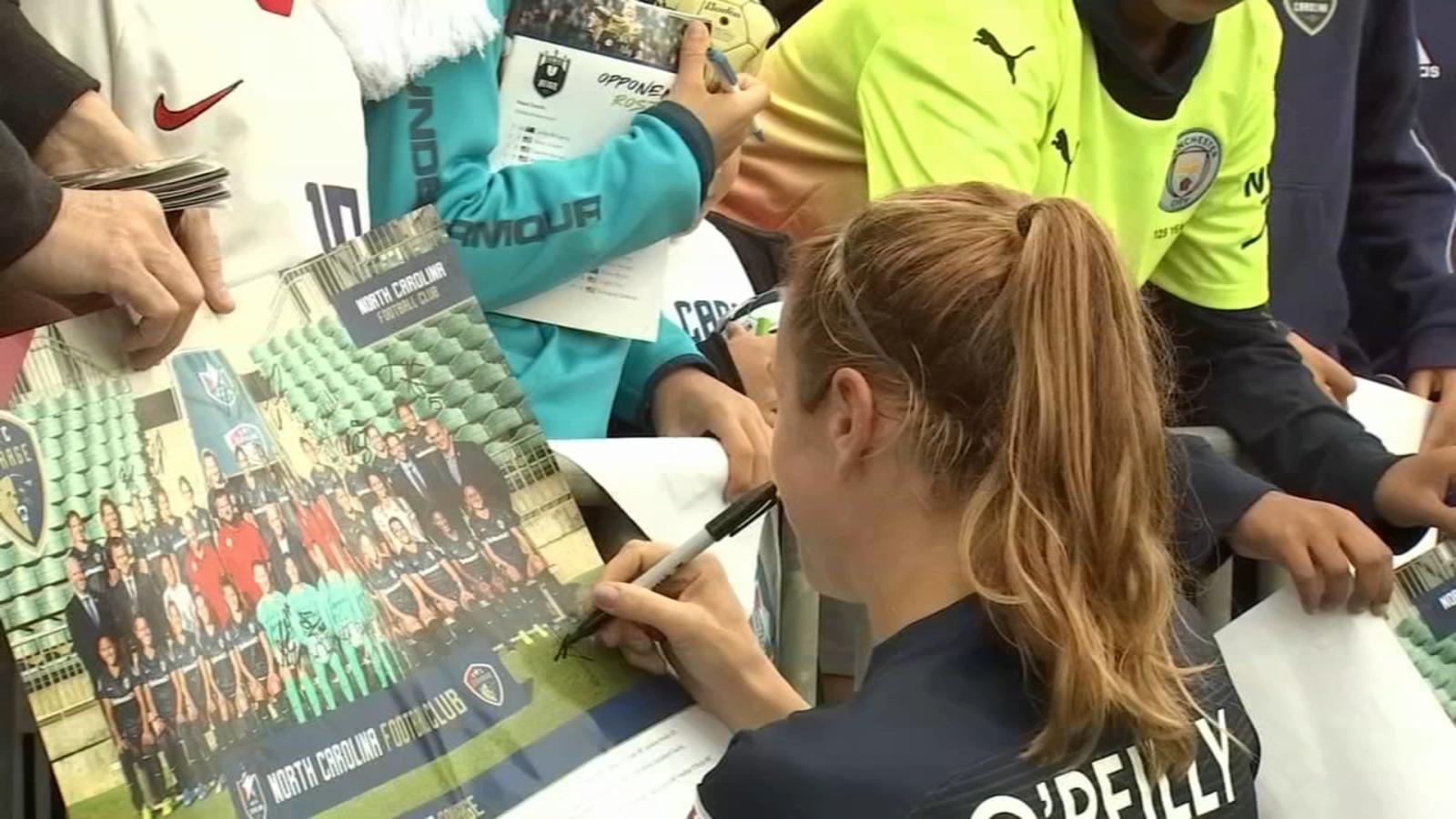 NC Courage advance to NWSL final with 4-1 win over the Reign - ABC11 ...