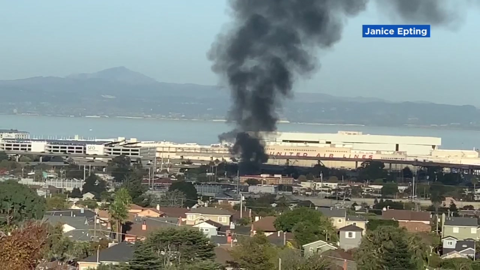 Crews battle 3-alarm house fire in San Bruno, smoke visible from SFO ...