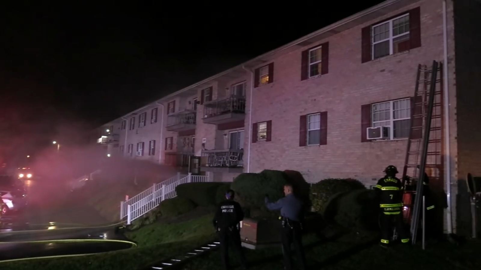 Firefighters help residents out of burning building in Emmaus, Lehigh ...