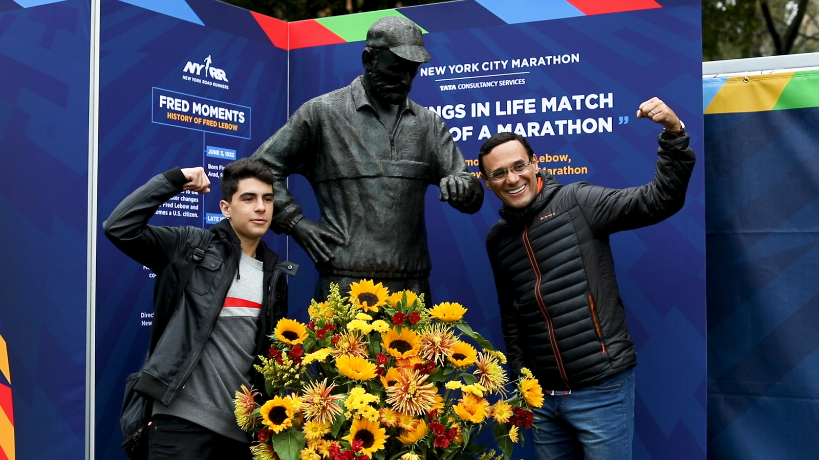 Fred Lebow statue is a finish-line inspiration for marathon runners ...