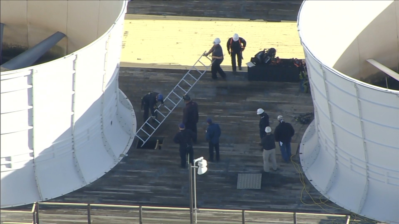 Man rescued from cooling tower at Calpine Corporation power plant in ...