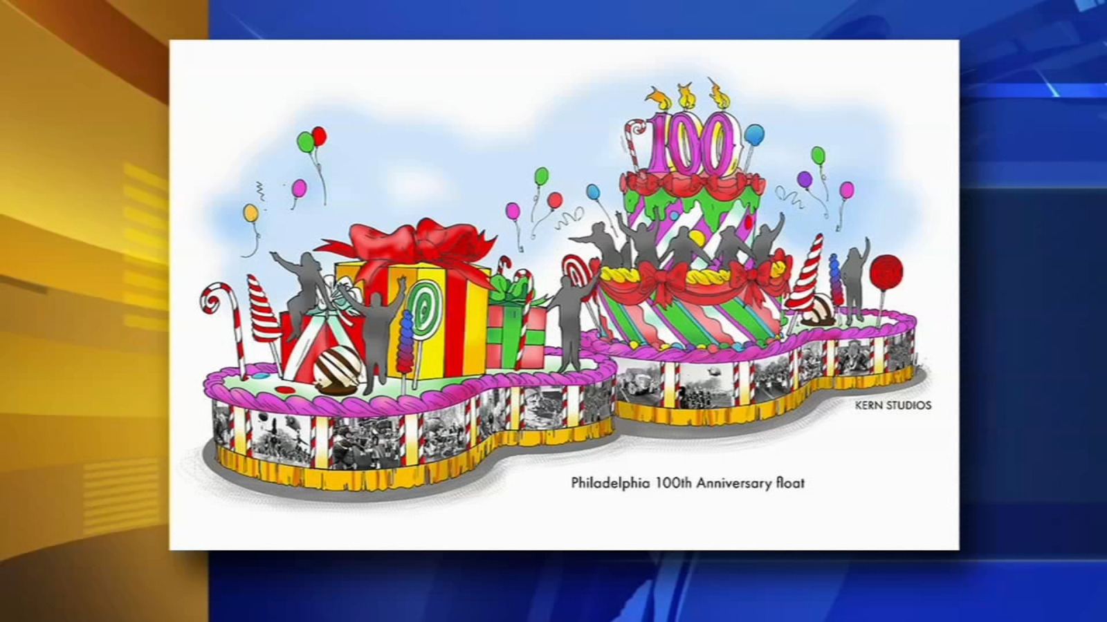 Sneak peek of the brand new 100th parade float for the 6abc Dunkin ...