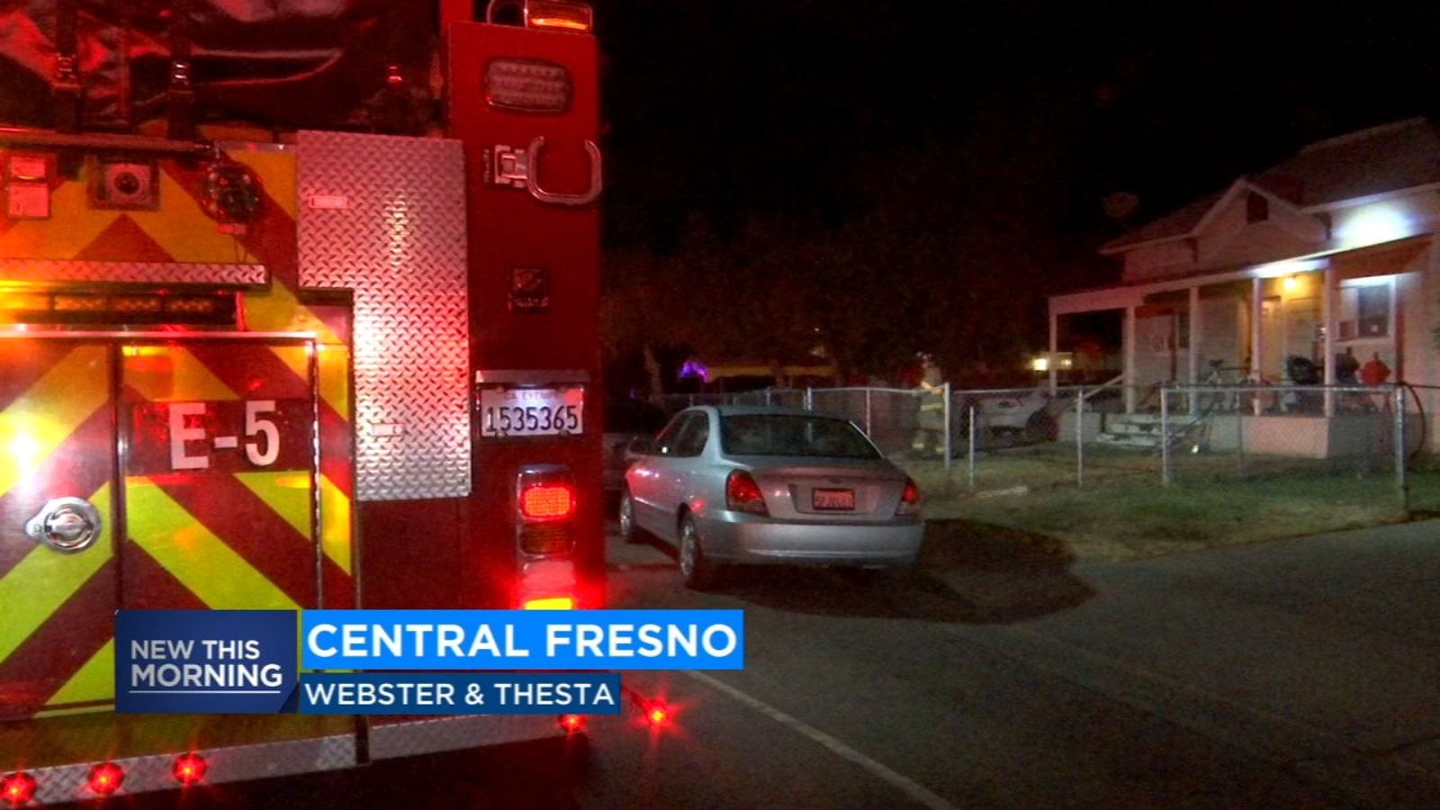 Fire breaks out after shots fired at central Fresno home - ABC30 Fresno