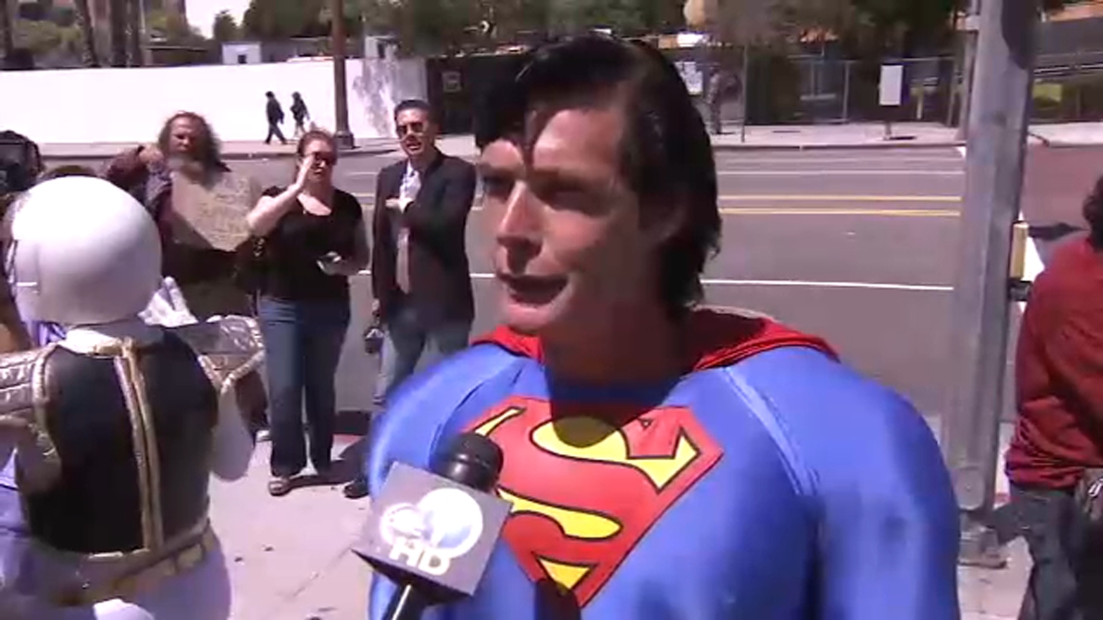 Hollywood Superman, portrayed by Christopher Dennis on Hollywood Walk ...