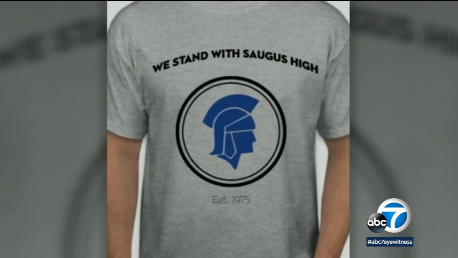 'We stand with Saugus High': Santa Clarita teen designs t-shirt to ...