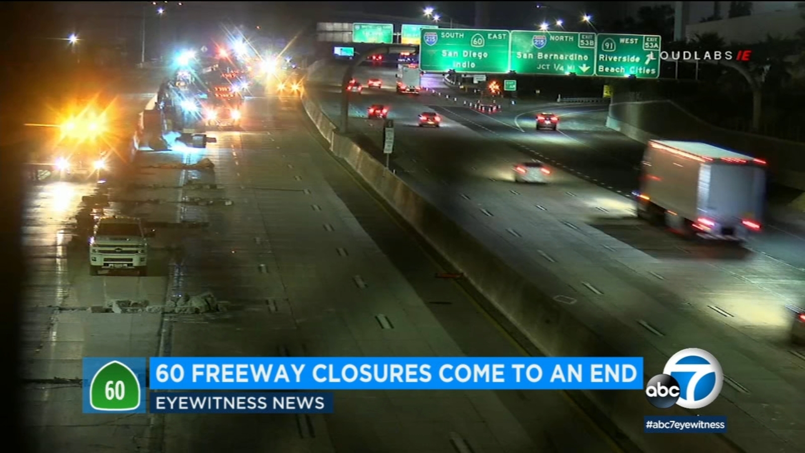 Final 60 Swarm freeway closure held as pavement repair project ...