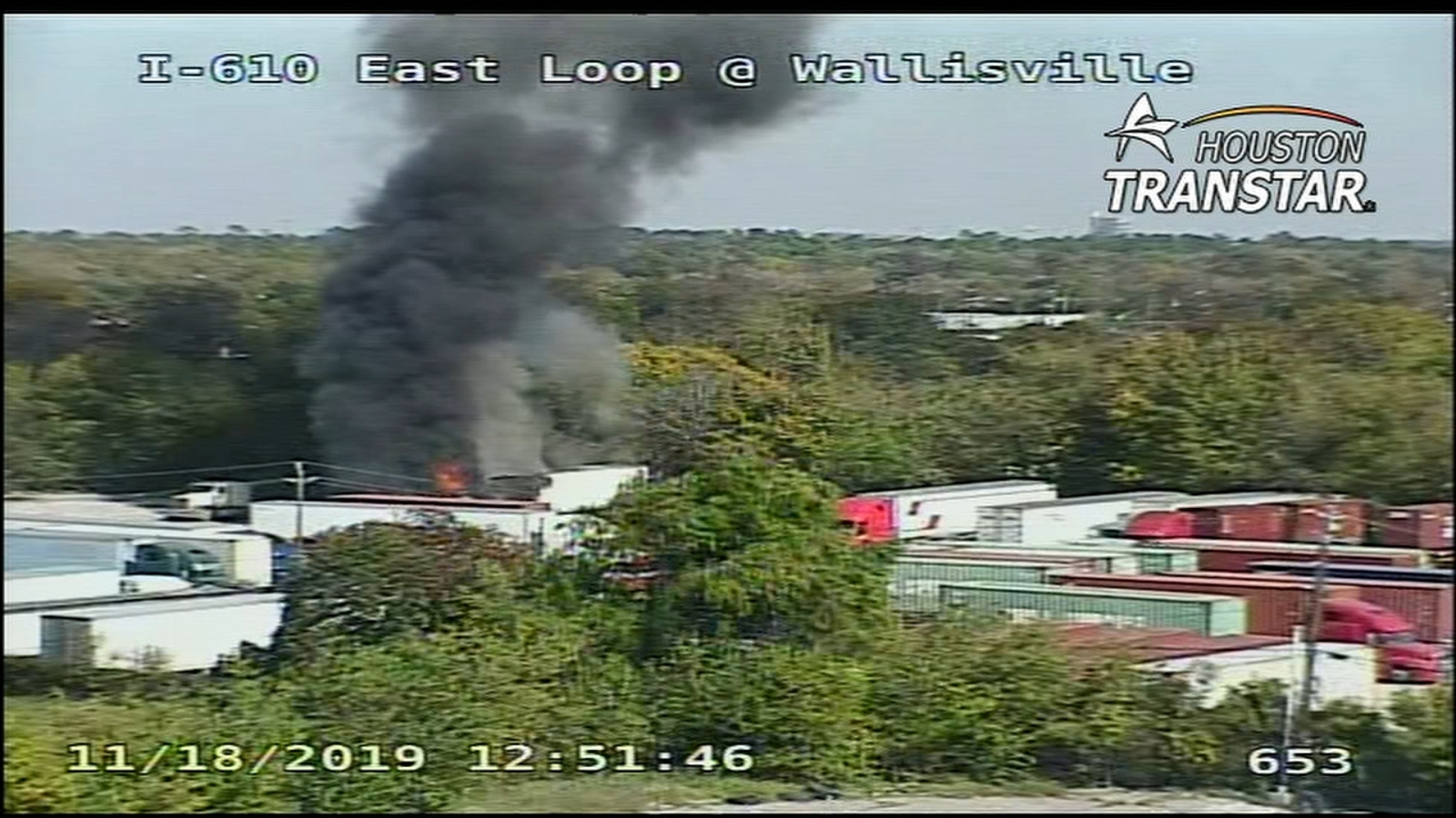 Crews responding to 18-wheeler on fire on East Loop at Wallisville ...