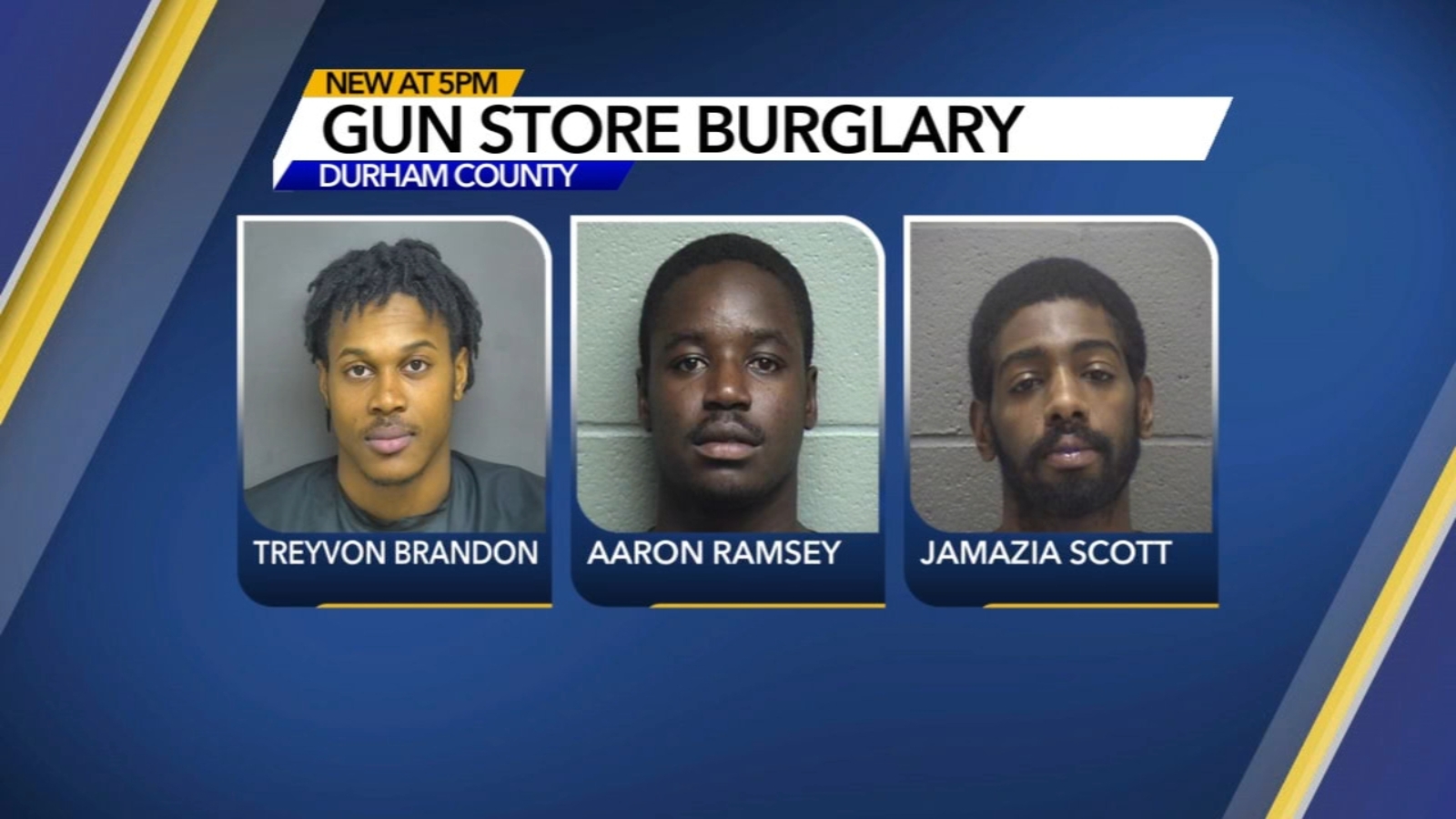 3 charged, 1 still on the run in Durham County gun store robbery ...