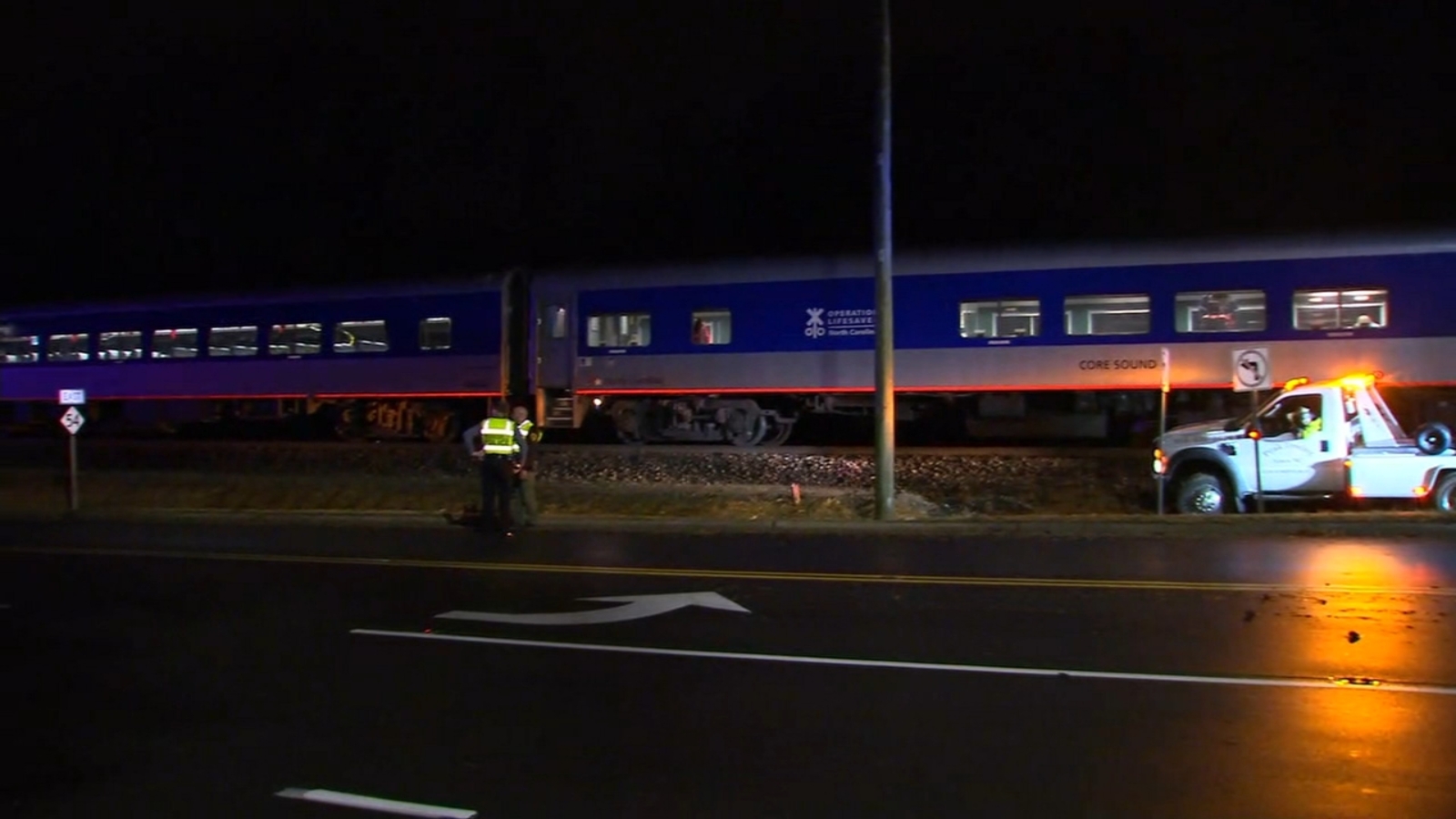 No injuries after Amtrak train collides into car in Morrisville ...