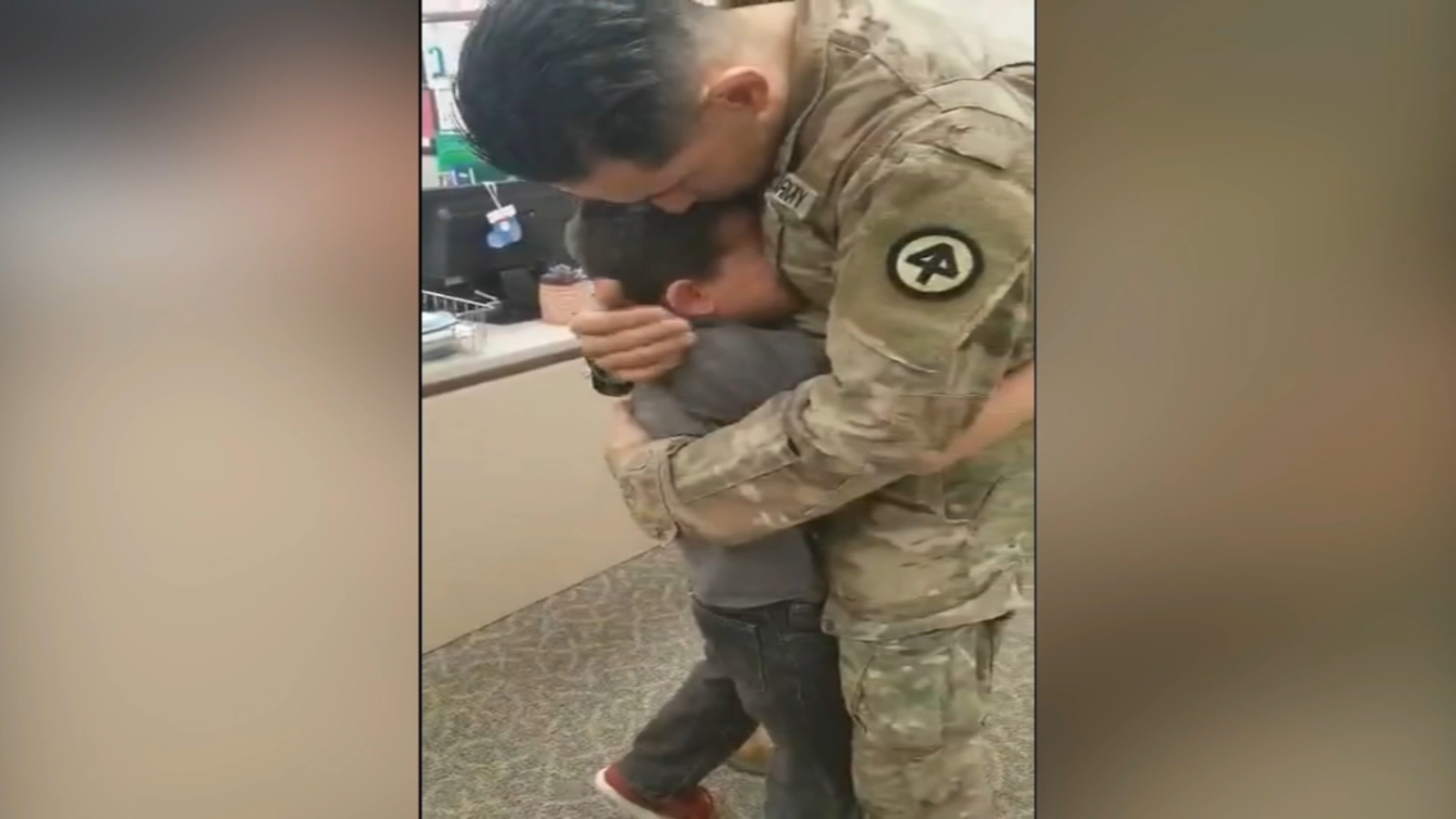 Soldier dad surprises 6-year-old son at school in heartwarming video ...