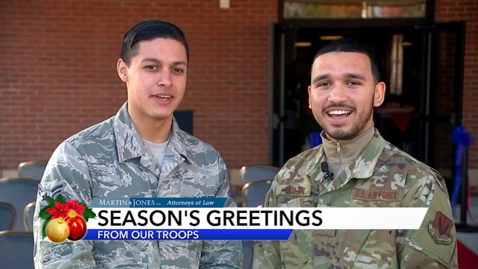 Season's Greetings from two airmen - ABC11 Raleigh-Durham