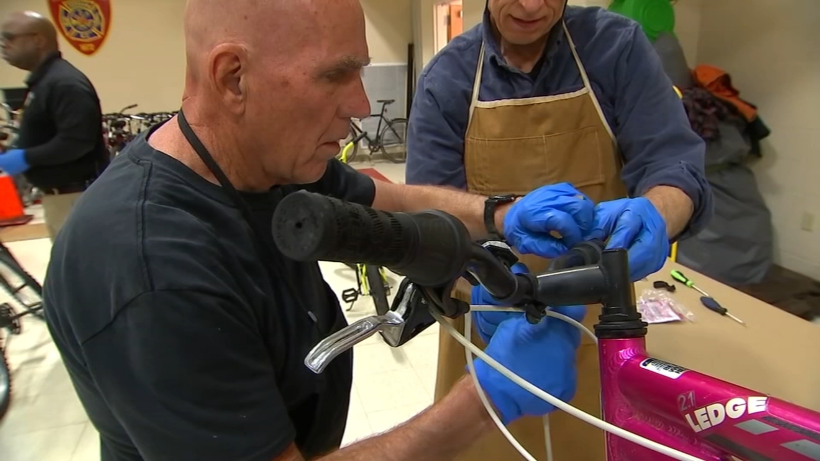 Firefighters volunteer to repair bicycles in Durham - ABC11 Raleigh-Durham