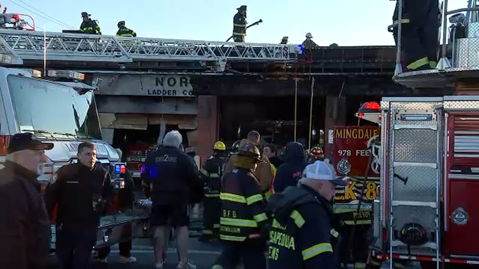 Fire tears through firehouse in North Massapequa, Long Island ...
