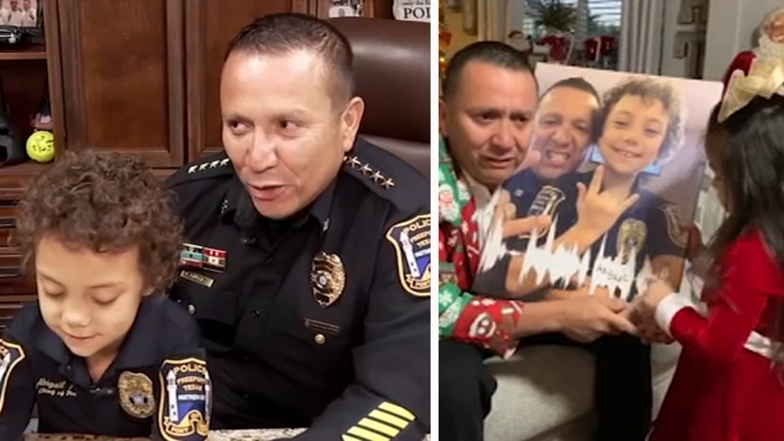 Police chief cries after receiving gift honoring Abigail Arias - ABC13 Houston