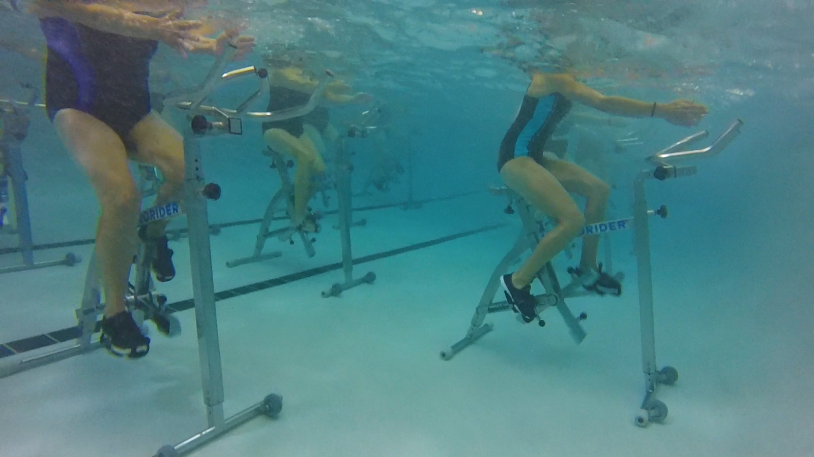 Hydro Cycle: Spin Class in a Pool - ABC7 Chicago
