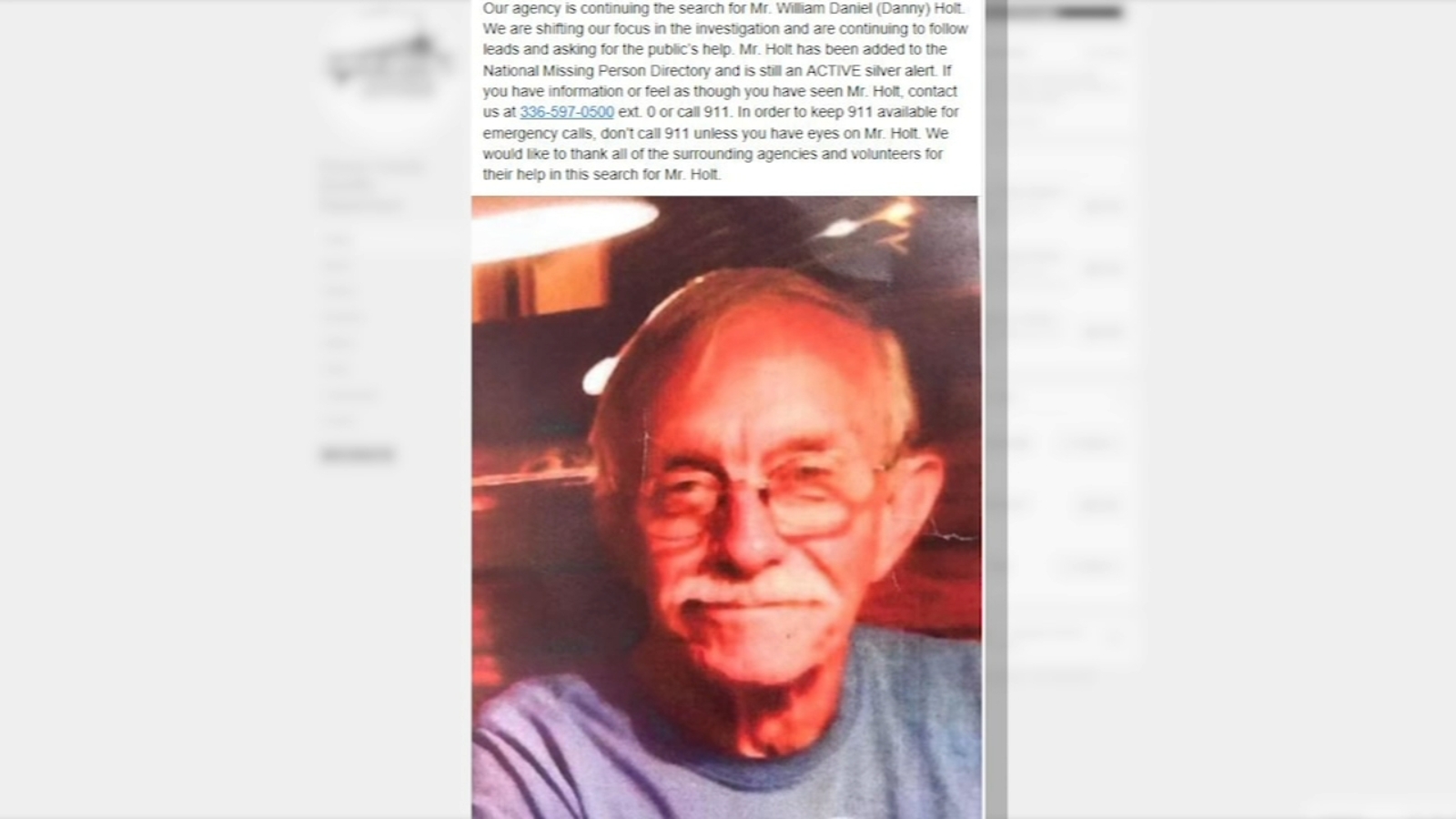 Missing Person County man added to National Missing Person Directory ...