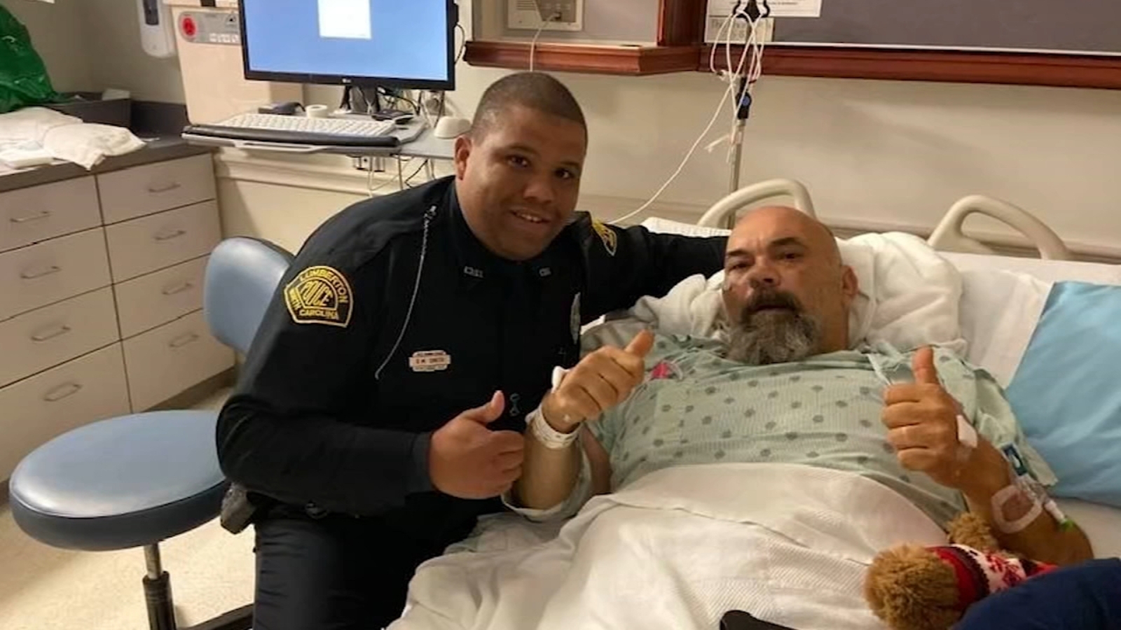 Hero cop, nurse save Lumberton man who collapsed after saving couple ...