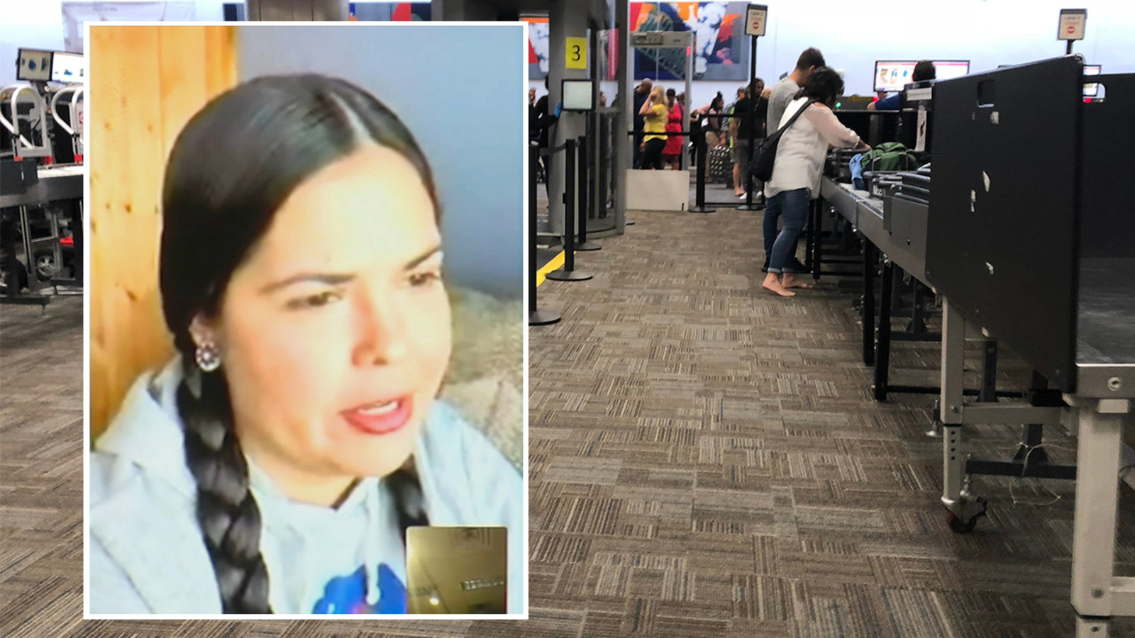 TSA agent used pigtails as horse reins during security check, woman ...