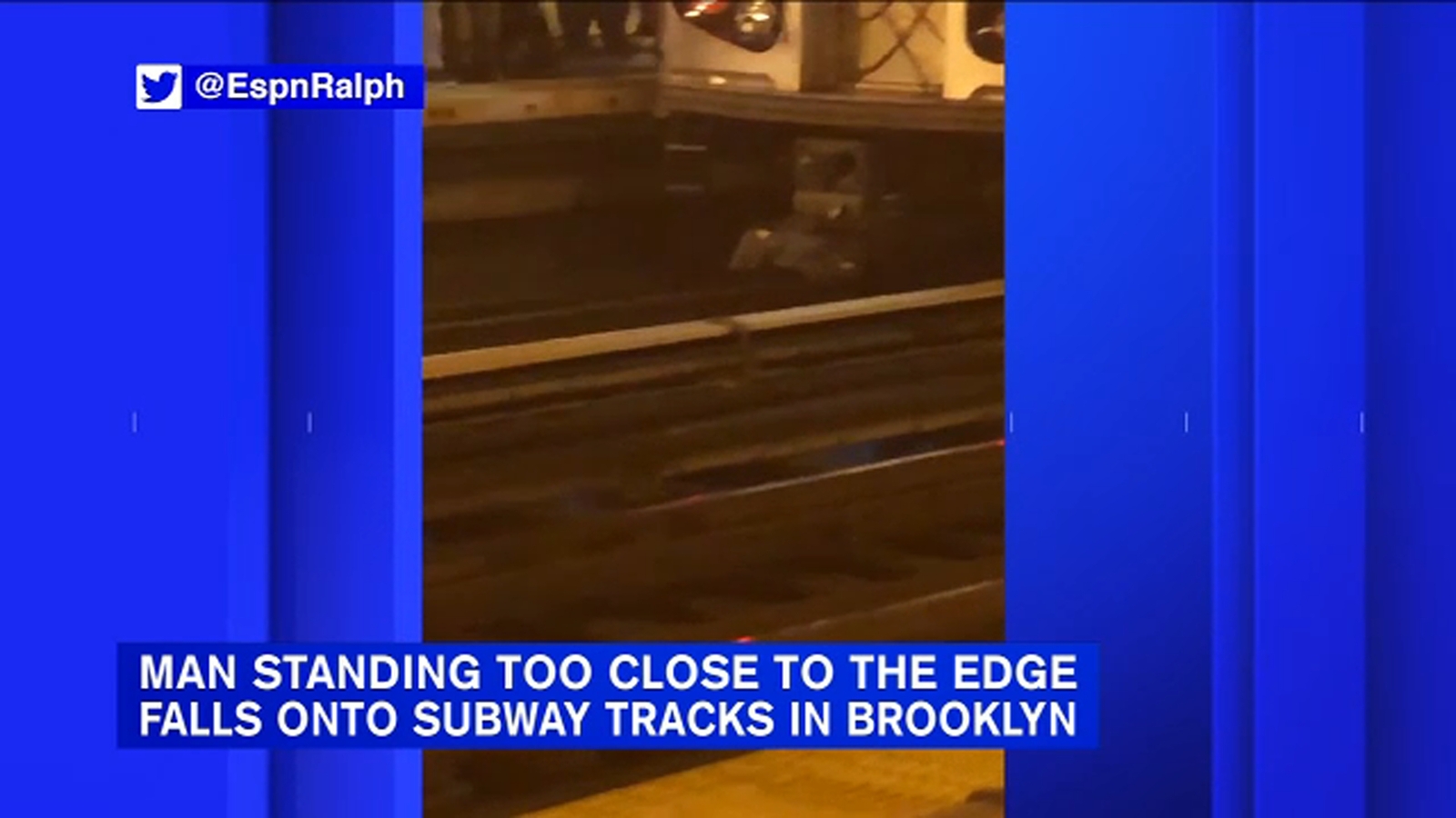 Close call when a man falls on subway tracks at Flushing Avenue Station ...