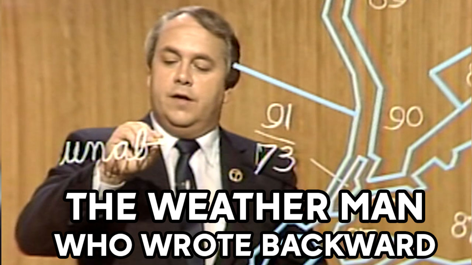 Ira Joe Fisher: The weatherman who could write backward! - ABC7 New York