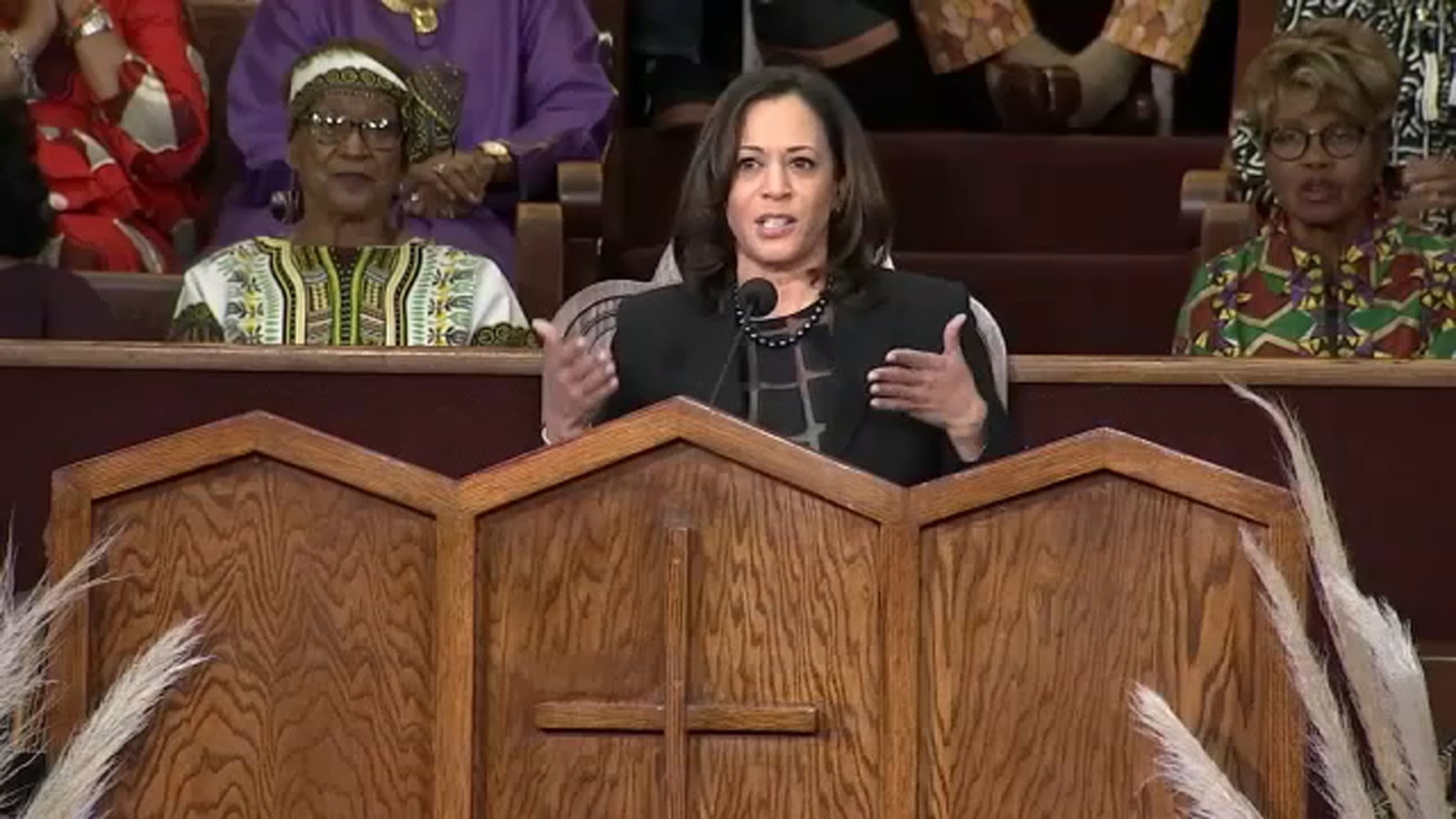 Sen. Kamala Harris speaks at church during Black History Month ...
