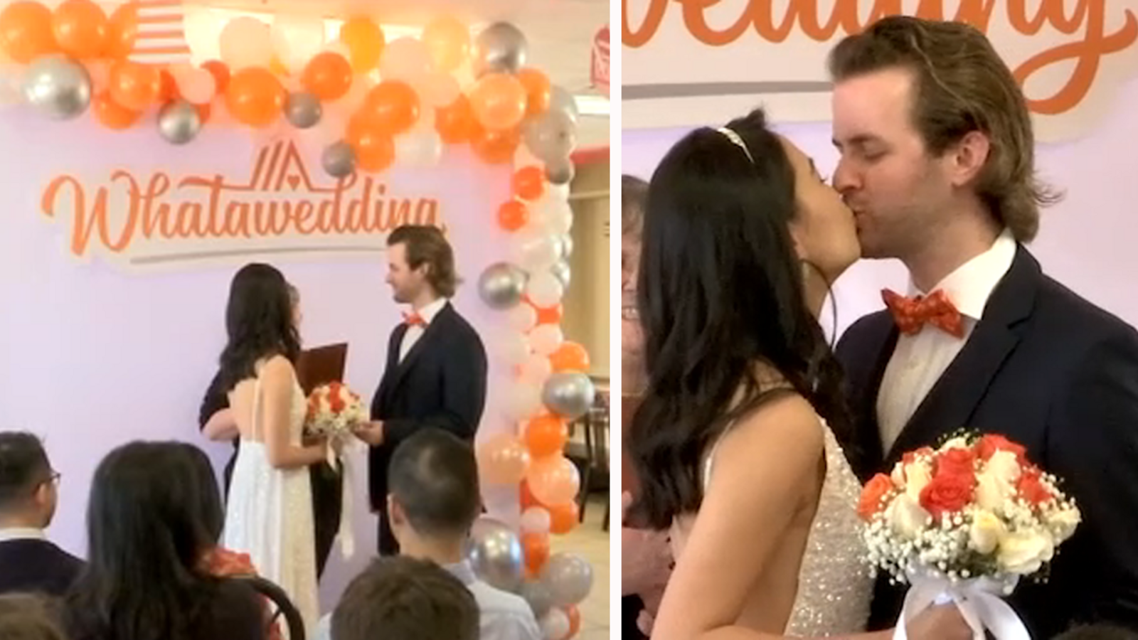 Whataburger fans wed at Houston fast-food restaurant on Valentine's Day ...