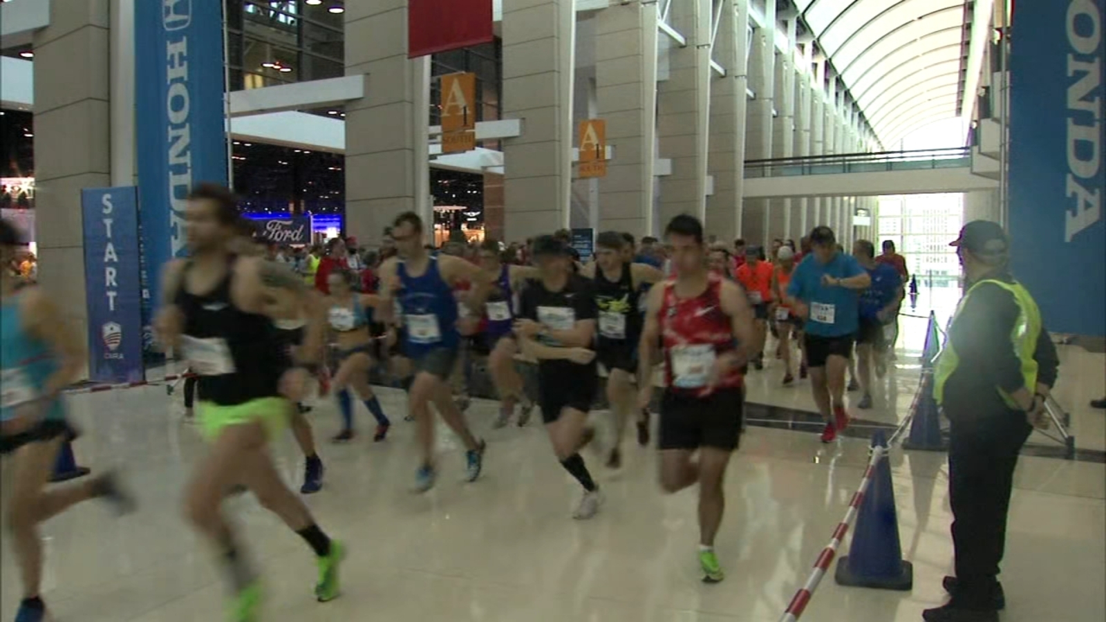 Runners take over the McCormack Place with first ever Honda Miles Per ...