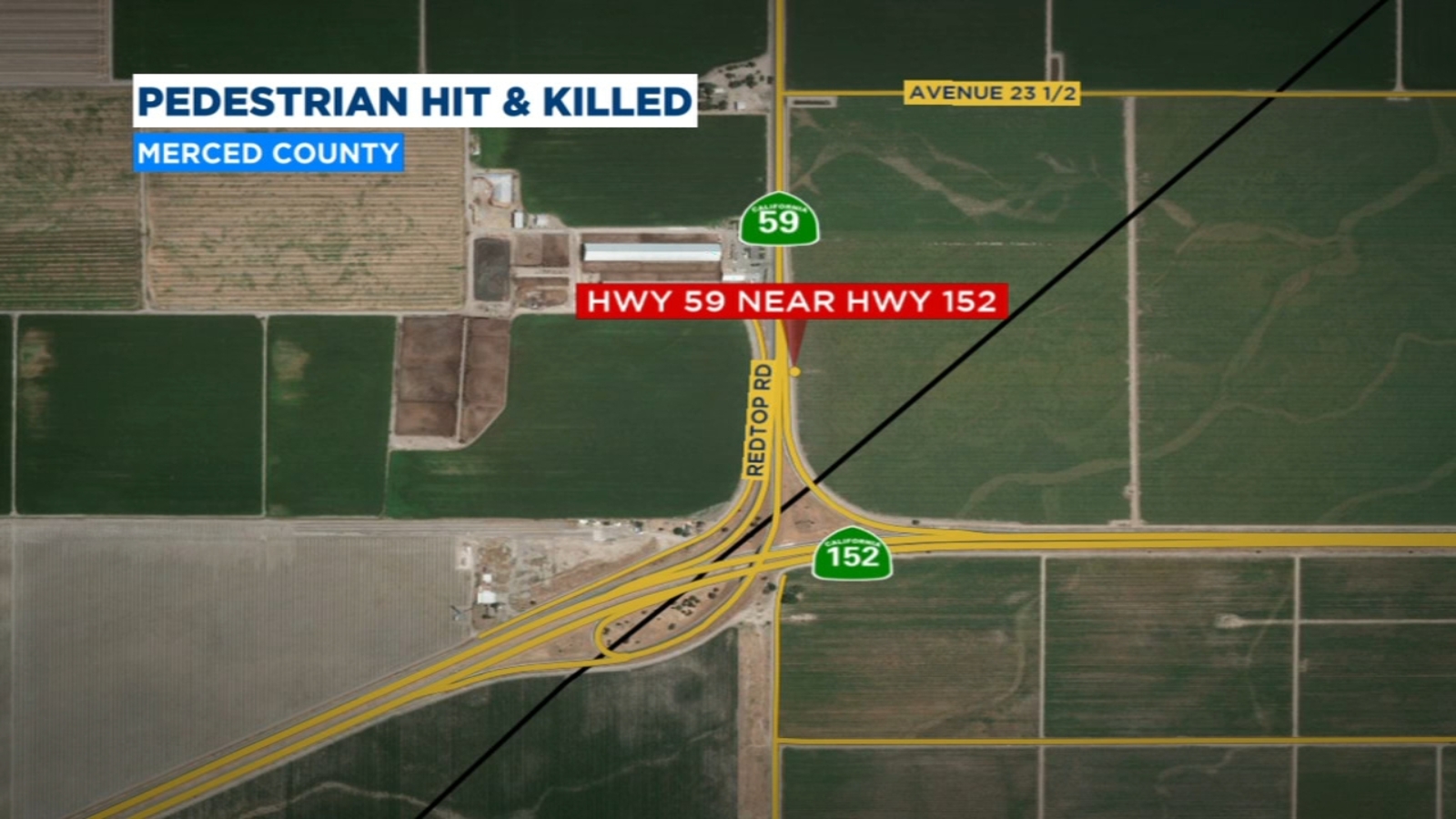 Pedestrian Hit Killed By Driver In Merced County Abc30 Fresno